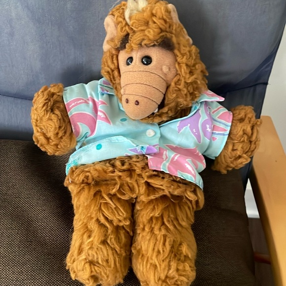 Unique Vintage | Toys | Vintage Alf Puppet Wearing Hawaiian Shirt Size ...